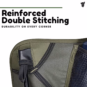 Koalanu Heavy Duty Folding Camping Lawn Chair with Elastic Side Pockets, Lightweight Portable Compact 330 lb Load Comfortable Outdoors Camping Hiking