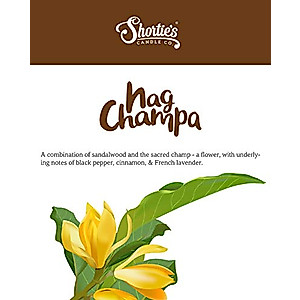 Nag Champa Highly Scented Natural 3 Wick Candle, Essential Fragrance Oils, 100% Soy, Phthalate & Paraben Free, Clean Burning, 14.5 Oz.