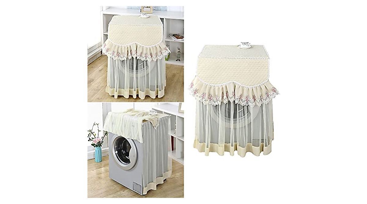 Stylish Beige Washing Machine Cover - Vosarea