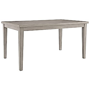 Signature Design by Ashley Parellen Modern Farmhouse Rectangular Dining Room Table, Gray