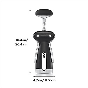 OXO SteeL Winged Corkscrew with Removable Foil Cutter
