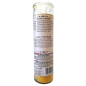 Staci19 Saint Joseph (San Jose) Yellow Devotional Candle