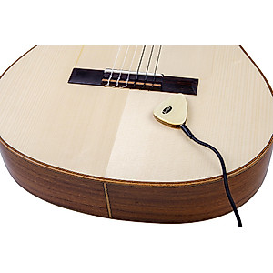KNA Pickups 6 String Universal Stick-on Piezo Acoustic Instrument Pickup with Volume Control (AP-2),Ivory