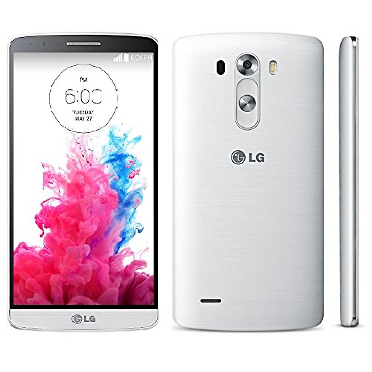 LG D850 32GB WHITE G3 D850 32GB Unlocked GSM 4G LTE Quad-HD 13MP Camera Smartphone - Silk White