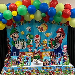 20 Packs Mario Party Favor Bags, Mario Gift Bags Party Supplies for Kids Party, Birthday Candy Goodie Bags Treat Bags for Girls or Boys Party Decorations