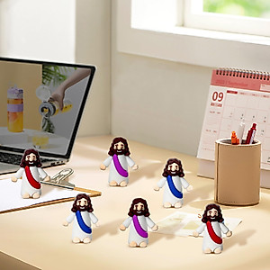 AKFAHOIF 30Pcs Little Jesus Figures, Set of 30pcs Action Figures Mini Jesus Figurines in Bulk, Tiny Jesus Figures to Hide and Seek Religious Gifts for Easter Egg Stuffers Fillers