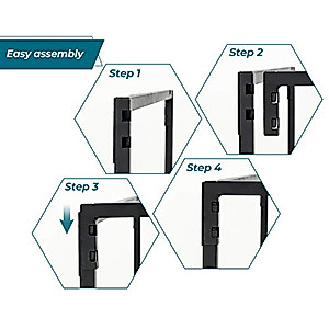 SAYGOER Computer Desk Industrial Corner Table for Small Spaces Home Office Workstation Study Writing Desk, Walnut Oak