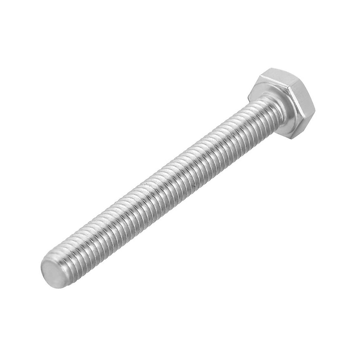 uxcell M6x55mm Hex Bolts 304 Stainless Steel Hexagon Screw Bolt 10pcs