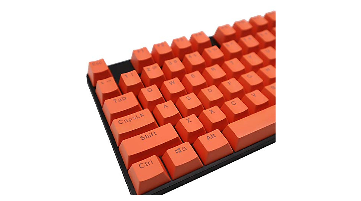 104Pcs Orange Keycaps for Mechanical Keyboards