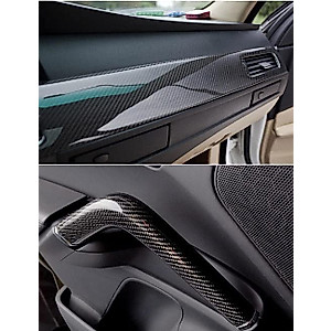 Auto Accessories 5D Glossy Carbon Fiber Wrap Vinyl Film Car Interior Wrap Stickers, Car DIY Interior Exterior (12 * 60inch) (US Stock)