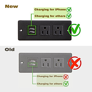 Slim Charging End Table with Storage - For Small Spaces and Bedroom