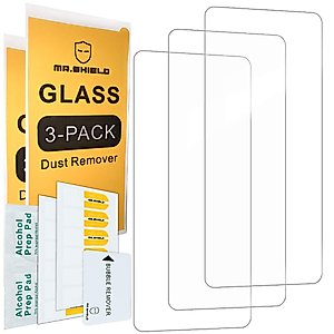 Mr.Shield [3-PACK] Designed For Samsung Galaxy A60 [Tempered Glass] Screen Protector [Japan Glass With 9H Hardness] with Lifetime Replacement