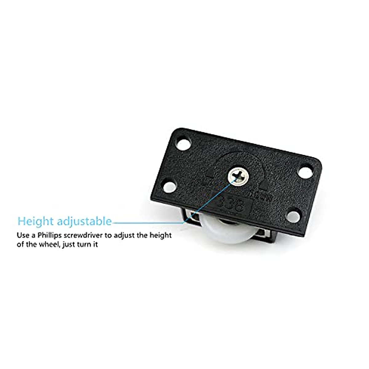 aomxay Sliding Cabinet Door Hardware, zinc Alloy Material, Suitable for Wardrobe Doors, Wardrobe Doors, Sliding Doors, Hardware Pulleys, Silent Pulleys, Wardrobe Door Sliding Plates,…