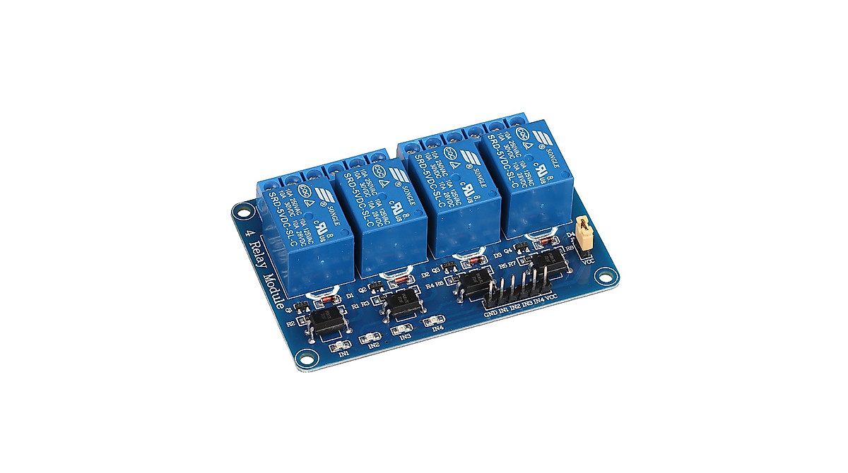 JBtek 4 Channel Relay Module for Arduino & Raspberry Pi