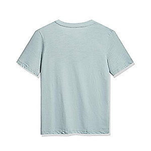 CUNYI Little Boys' Solid Short Sleeve Pocket V-Neck T-Shirt Summer Tops, Light Green, 140