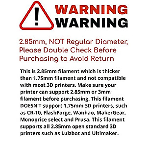 2.85mm(3mm) Tough PLA 2.85mm 3D Printer Filament, 750g Black PLA Filament Strong PLA - Polymaker PolyMax PLA 2.85 Black Filament High Impact Strength, Print with 2.85mm Openning 3D Printers Only
