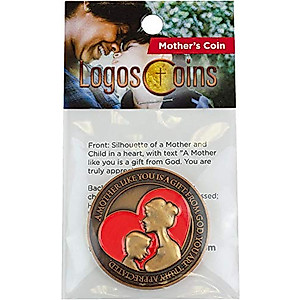 Mothers Coin, I Love You Mom Token of Appreciation, Gift for Mom, Mother's Day or Birthday Gifts for Mom from Son, Daughter, or Husband. Proverbs 31:28, Gift Idea for Women Who Have Everything