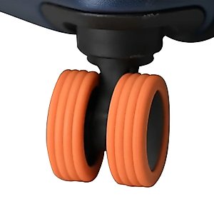 Zalengine 10-Pack Luggage Suitcase Wheels Cover - Luggage Wheels Cover for most 8-Spinner Wheels Luggage Sets - Protect Luggage Wheels from Wear and Tear (orange)