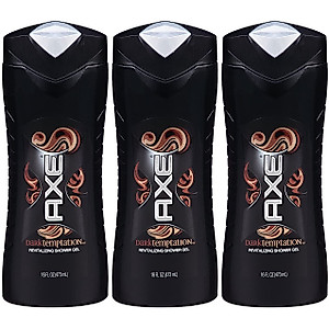 Axe Shower Gel, Dark Temptation, 16 Fluid Ounce (Pack of 3)