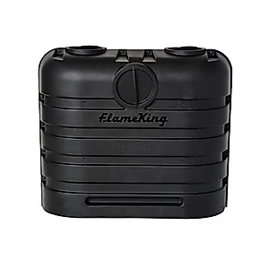 Flame King Dual 30LB LP Propane Tank Light Plastic Heavy Duty Cover for RV, Travel Trailer, Camper And Recreational Vehicle - Black