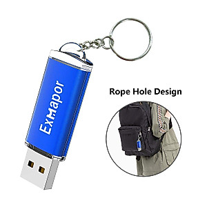 USB Flash Drive 1GB 5PCS Exmapor Memory Stick Bulk Storage Pen Drive with LED Indicator