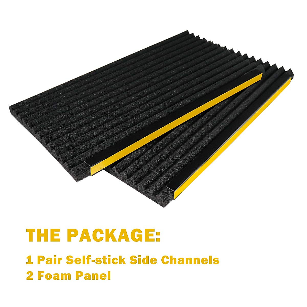 LBG Products Window Air Conditioner Foam Insulation Panels,AC Side Insulating Panel Kit,2 Pack,Black, 17in High x 9in Wide x 7/8in Thick