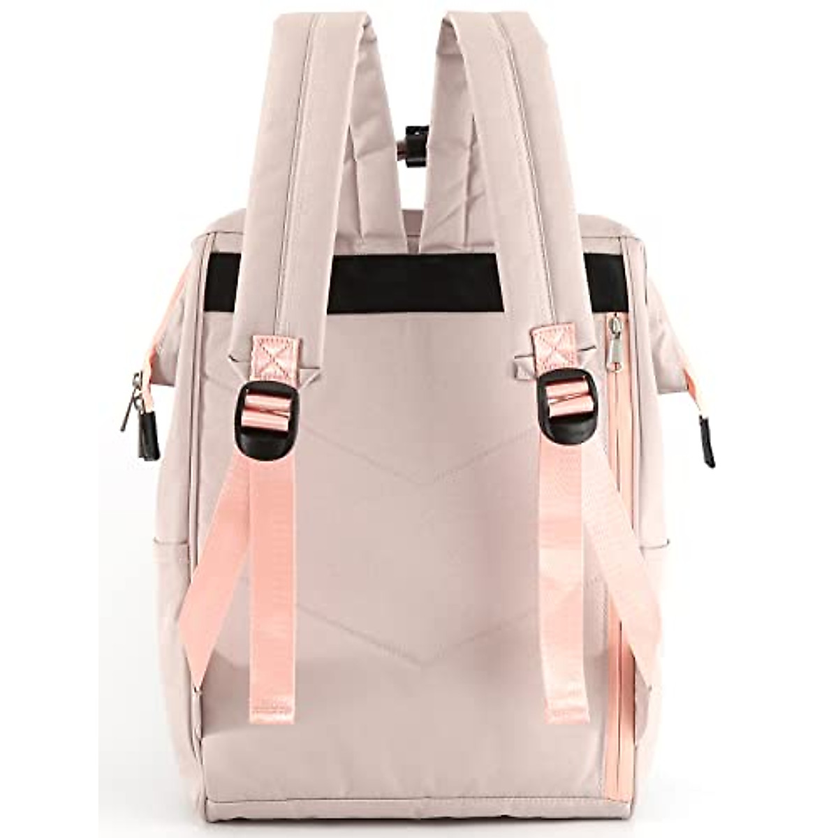 himawari Travel School Backpack with USB Charging Port 15.6 Inch Doctor Work Bag for Women&Men College Students(9003-Grey pink04#)