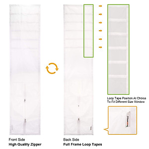 HOOMEE Air Lock for Portable Air Conditioner,Window Seal for Mobile Air Conditioning. Max Size 14x60 Inch