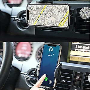 Ailun Car Phone Mount Air Vent Cellphone Holder Cradle 2Pack Universal for iPhone 14/13/12/11/11 Pro/11 Pro Max/X Xs XR Xs Max and More Smartphones Black