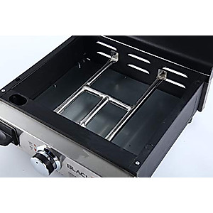 DELSbbq Burner Tube with Screw for Blackstone 17inch Gas Grill, Stainless Steel BBQ Grill Burner for Blackstone 1650 Grill Portable Table Top Camp Griddle