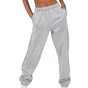 Chounliem Oversized Sweatpants Halloween Sweatpants Women Fall Outfits Sweatset Wide Leg Sweatpants Women White Wide Leg Fleece Sweatpants Women Ropa Baratas De 5 Dolares para Mujer 10 Under Deals
