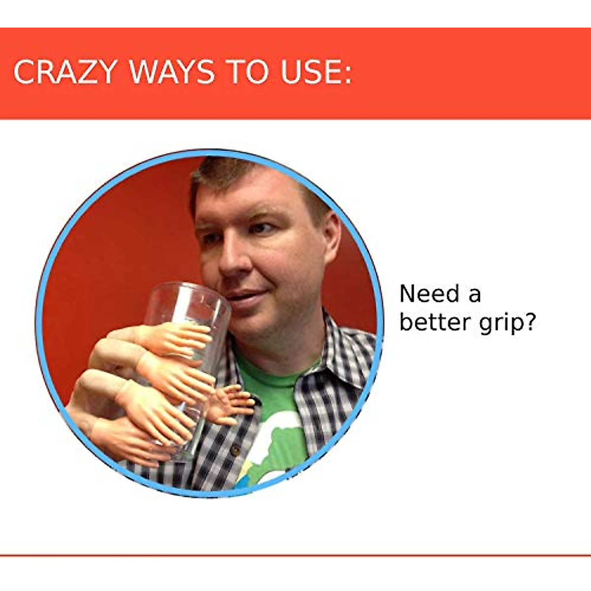 2pcs Finger Hands Finger Puppets | Soft Vinyl Little Finger Puppet Party Favors Novelty Gag Toys Practical JokeToy | Sarcastic Toys for a Crazy Game Night with Friends | White Skin Tone