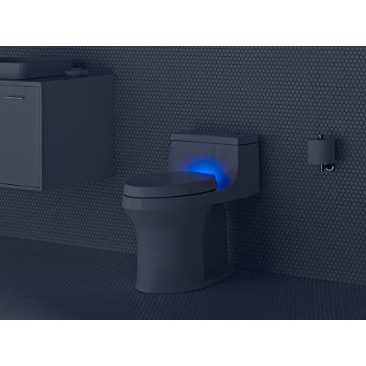 KOHLER 5588-0 Purefresh Elongated Nightlight, Grip-Tight Bumpers, Quiet-Close Release Hinges, Quick-Attach Hardware, No Slam Toilet Seat, White