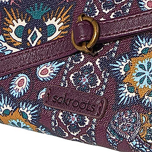 Sakroots Large Smartphone Crossbody, Violet Tapestry World