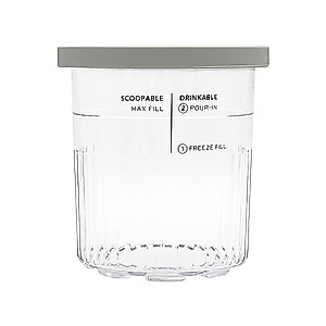 Replacement Ice Cream Pints with Silicone Lids, Compatible with Ninja Creami Deluxe Ice Cream Maker model: NC500, NC501, NC501H, NC501HBL, NC501HGN. (Yellow/Green/Pink/Grey)