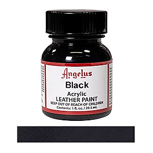 Angelus Acrylic Leather paint Black 1oz