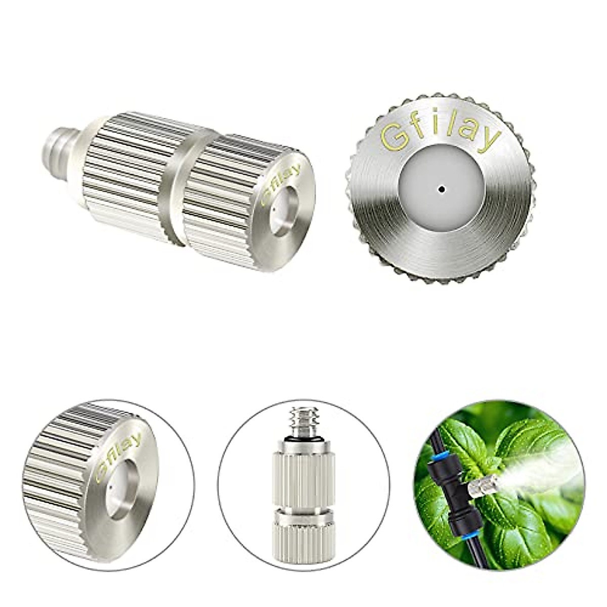 High Pressure Misting Nozzles,Cooling System Brass Nozzles for Outdoor ...