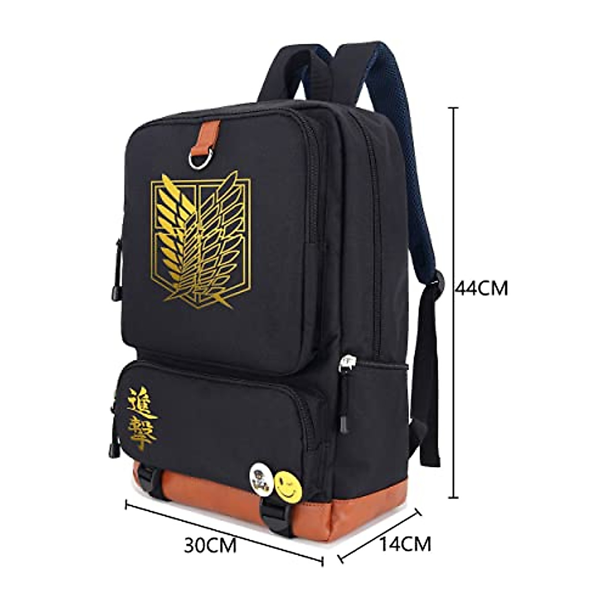 Soutrend Anime Survey Corps Wings of Freedom Backpack Book Bag Laptop School Bag