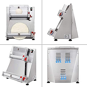 Pizza dough roller machine, Commercial Automatic Pizza dough Sheeter Maker, Electric Pizza Pastry Forming Machine, for Noodle Pizza Bread (Color : 30cm)