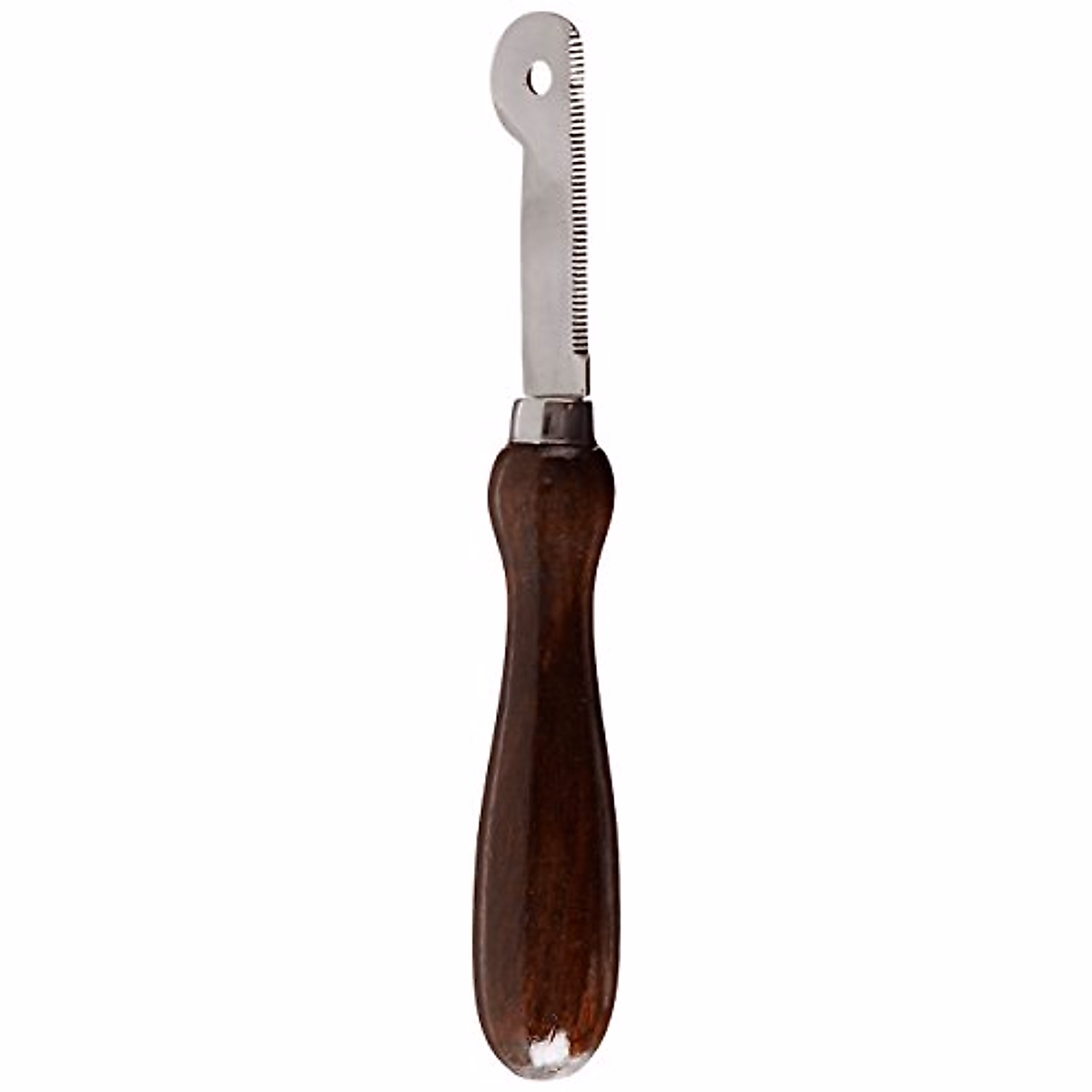 Tamsco Stripping Knife Round Handle Round Handle Stainless Steel Wooden Handle Extra Fine Teeth