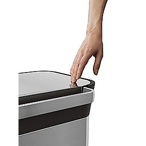 Joseph Joseph 30030 Intelligent Waste Titan Trash Can Compactor, 8 gallon / 30 liter, Stainless Steel