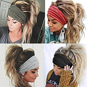 Messen 6 Packs Spandex Dreadlocks Tube Unisex Stretch Dreadlocks Band Open End Elastic Hair Cover