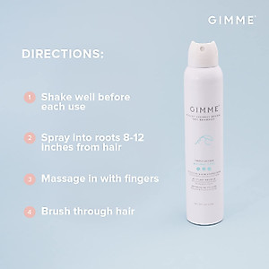Gimme Beauty - Dry Shampoo Spray, Coconut Beachy Revival - Non Toxic Dry Shampoo for Brunettes, Blondes & All Hair Types - With Aloe Vera, Biotin & UV Guard for Sun Protection (5 Ounces)