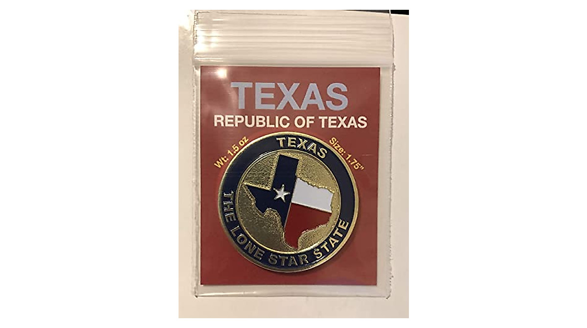 Texas Challenge Coin - Celebrate Texan Heritage