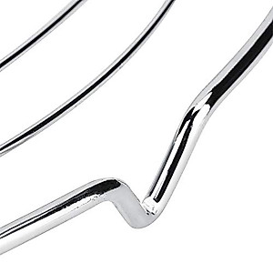 TOPINCN Grill Net BBQ Wire Mesh Rack Metal Round Shape Barbecue Grilled Grid Rack Steaming Cooling Outdoor Garden Camping Picnic Tool