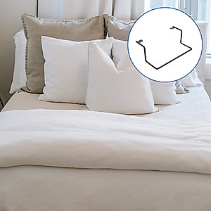 USHOBE Adjustable Metal Mattress Slide Stopper, Black, 29X19.5CM