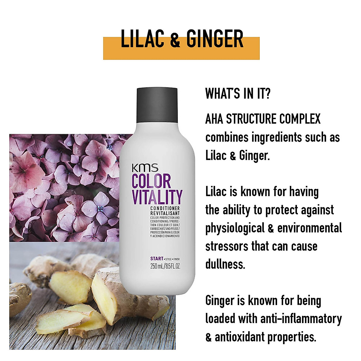 KMS COLORVITALITY Conditioner, 8.5 Ounce (Pack of 1)