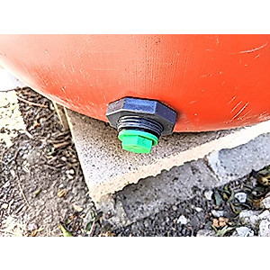 Van Enterprises 3/4" Drain Valve Plug Kit for Rain Barrels, Tuff Stuff, Rubbermaid Water Tanks, Behrens Steel Tanks, Tubs, Pools