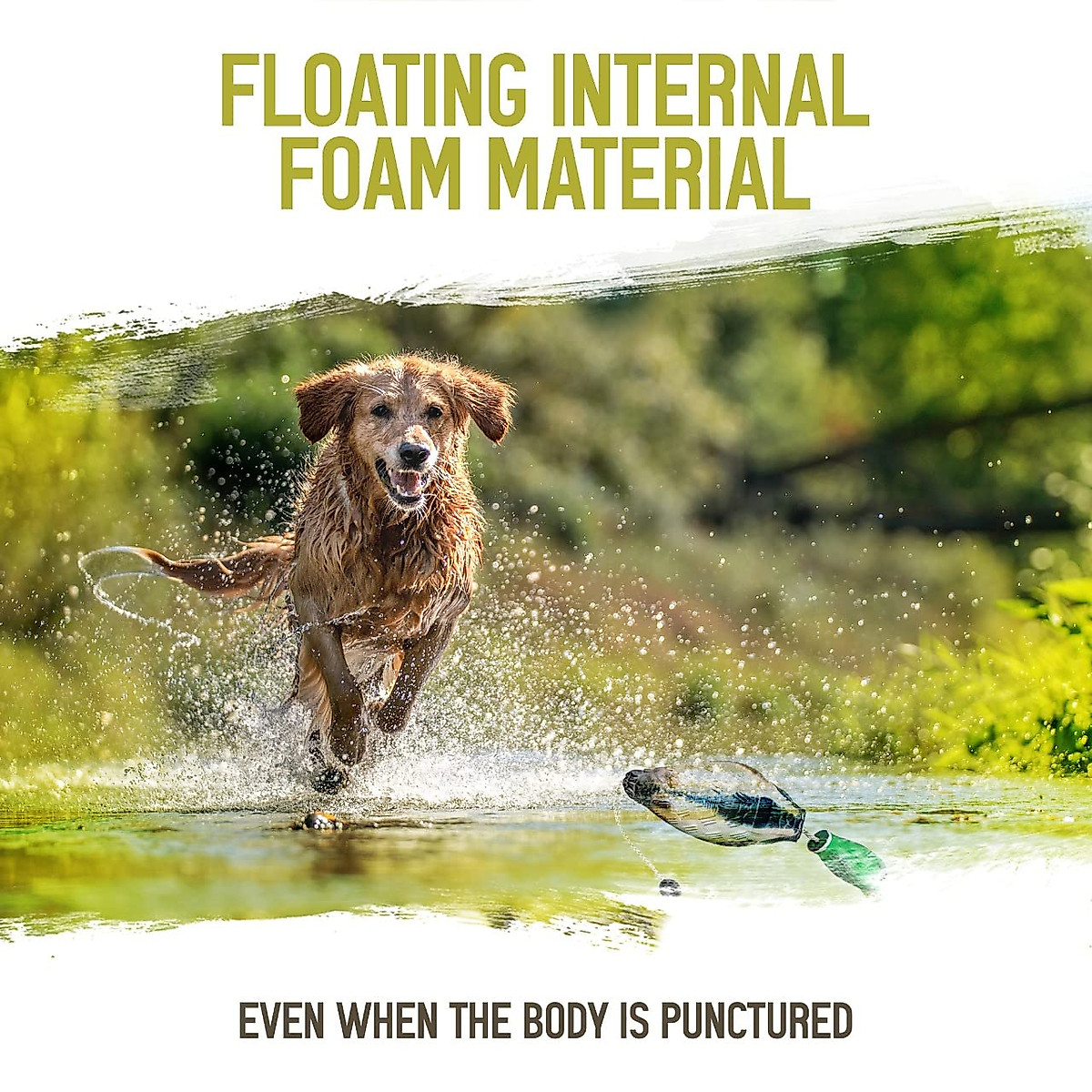 HuntEmUp Ultimate Duck Dog Training Dummy - Retriever Fowl Dead Mallard - Ideal for Effective Retrieving Training