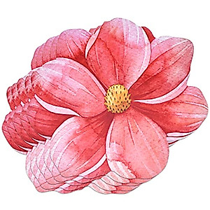 Gift Boutique Disposable Flower Shaped Paper Place Mats 50 Pack 13" x 13" Summer Pink Floral Charger Place Mat for Spring Flowers Dinner Table Setting Bridal Baby Shower Supplies Decorations